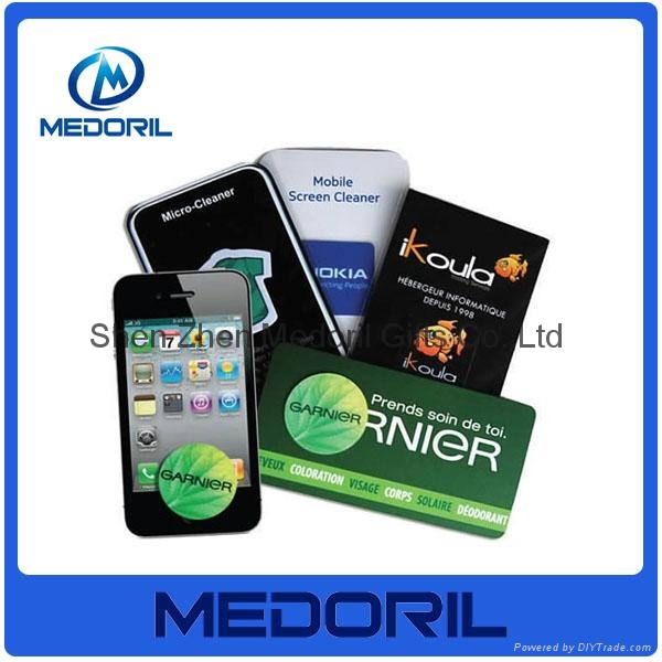 Customized high quality microfiber sticky mobile screen cleaner ...