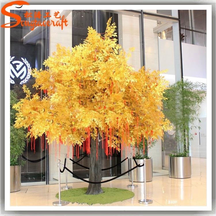 artificial golden tree fake tree Christmas decor - ST08 - Songtao Tree ...