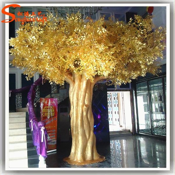 artificial golden tree fake tree Christmas decor - ST08 - Songtao Tree ...