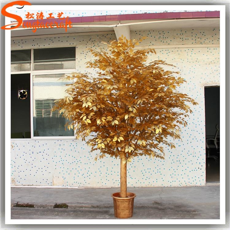 artificial golden tree fake tree Christmas decor - ST08 - Songtao Tree ...
