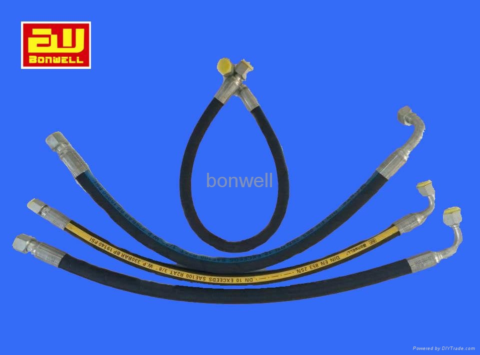 DIN 20023 EN856 4SH High Pressure Steel Wire Twined Hydraulic Hose - BONWELL , PIRYDER , WAISTE ...
