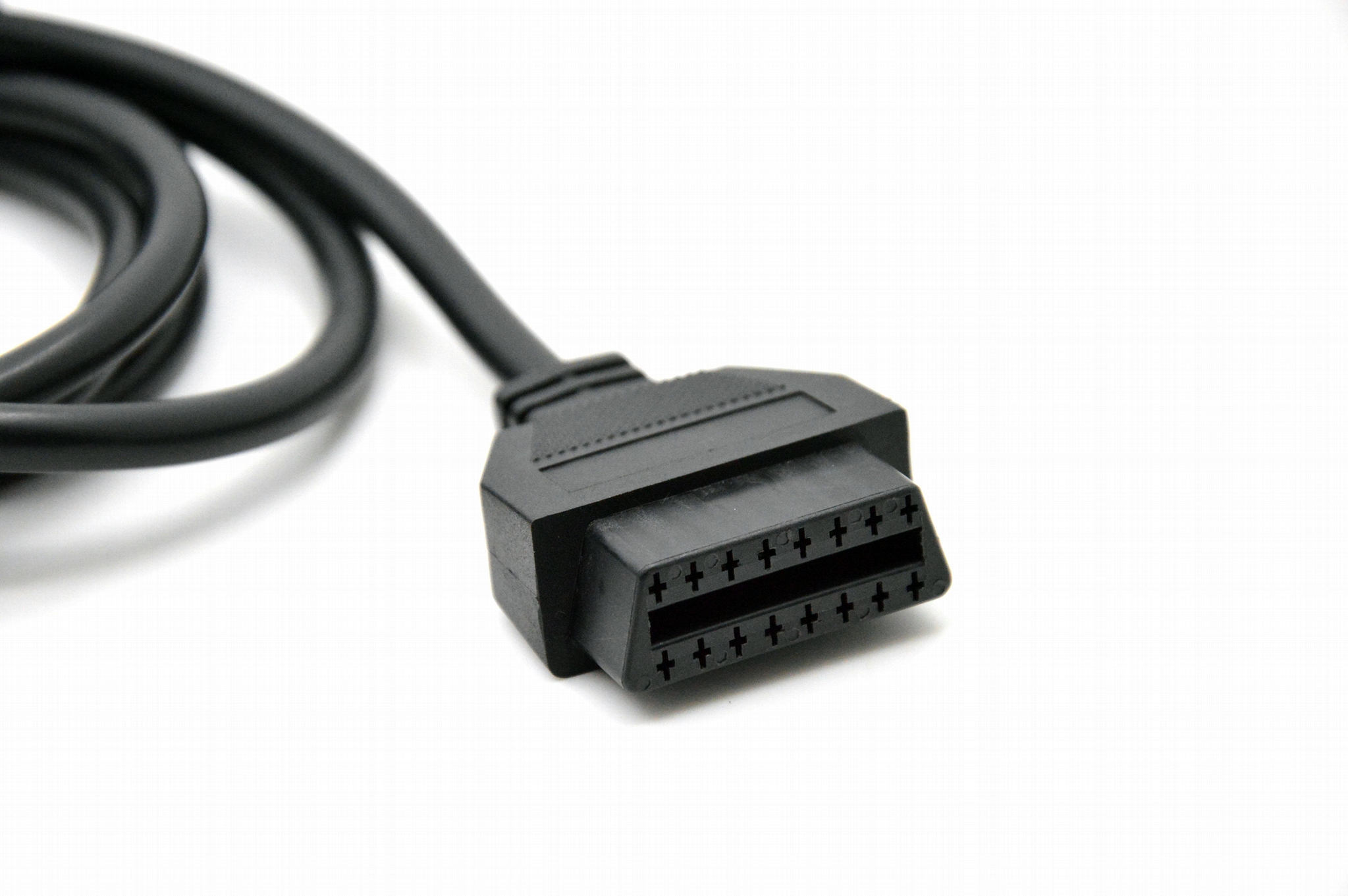 Auto OBD2 Tester extension cord OBDII 16P FEMALE TO Delphi 2*5P Cable ...