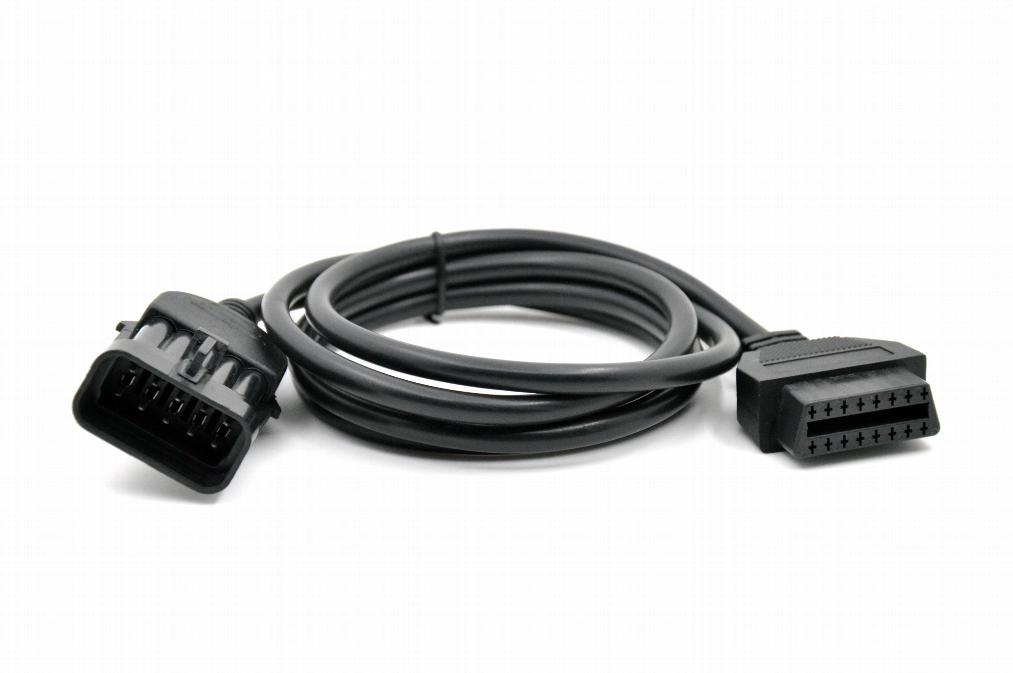 Auto OBD2 Tester extension cord OBDII 16P FEMALE TO Delphi 2*5P Cable ...