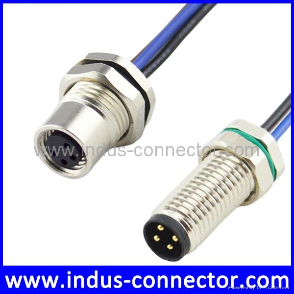 IP67 panel mounting m8 3pin 4pin sensor connector - M8 - Indus ...
