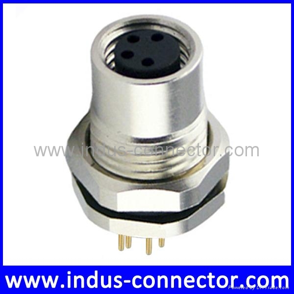 IP67 panel mounting m8 3pin 4pin sensor connector - M8 - Indus ...