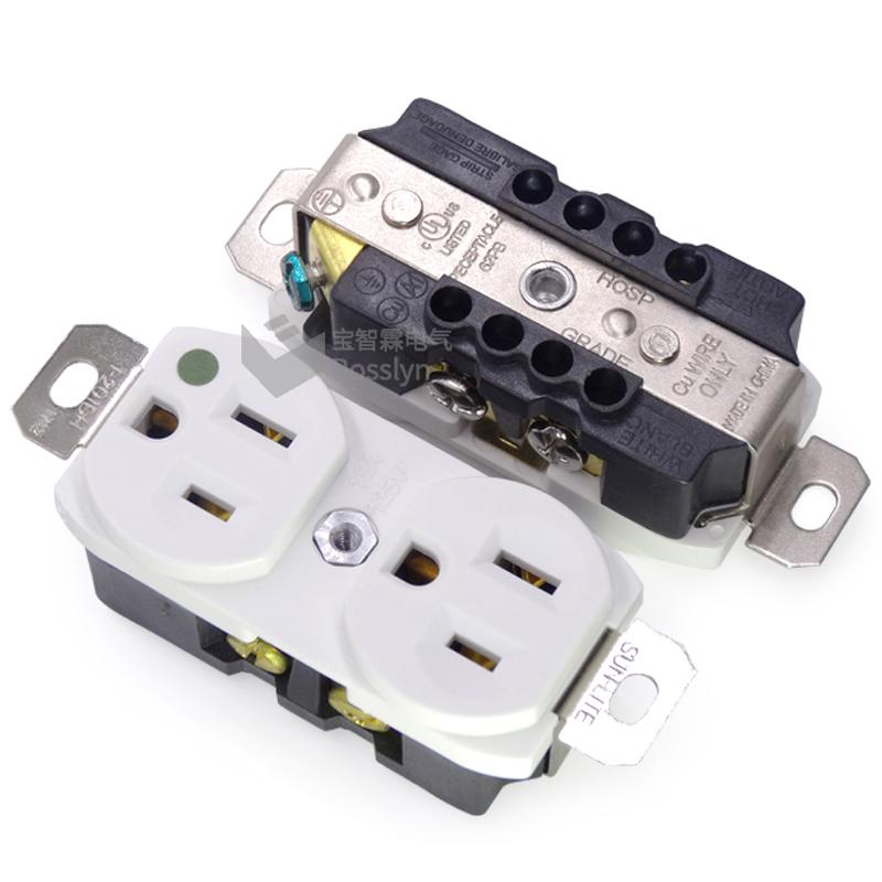125V 15A 2 Gang Power Receptacle US Power Socket Hospital With UL ...