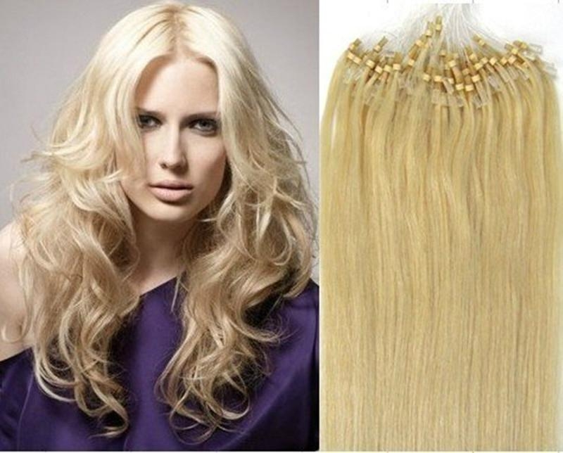 Micro Ring Loop Hair Extension 100% Brazilian Remy Hair Extensions ...