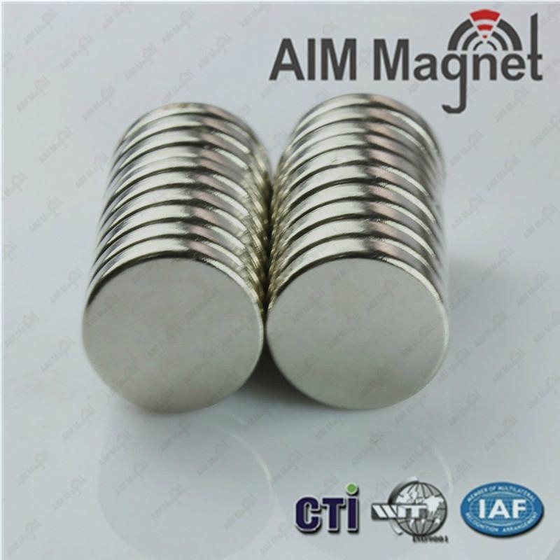 Neodymium disc shaped magnets 15 x 2mm - N35-N52 - AIM Magnet (China ...