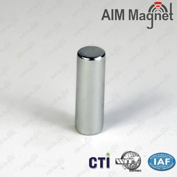 High precise neodymium round bar long magnets - N35-N52 - AIM Magnet ...