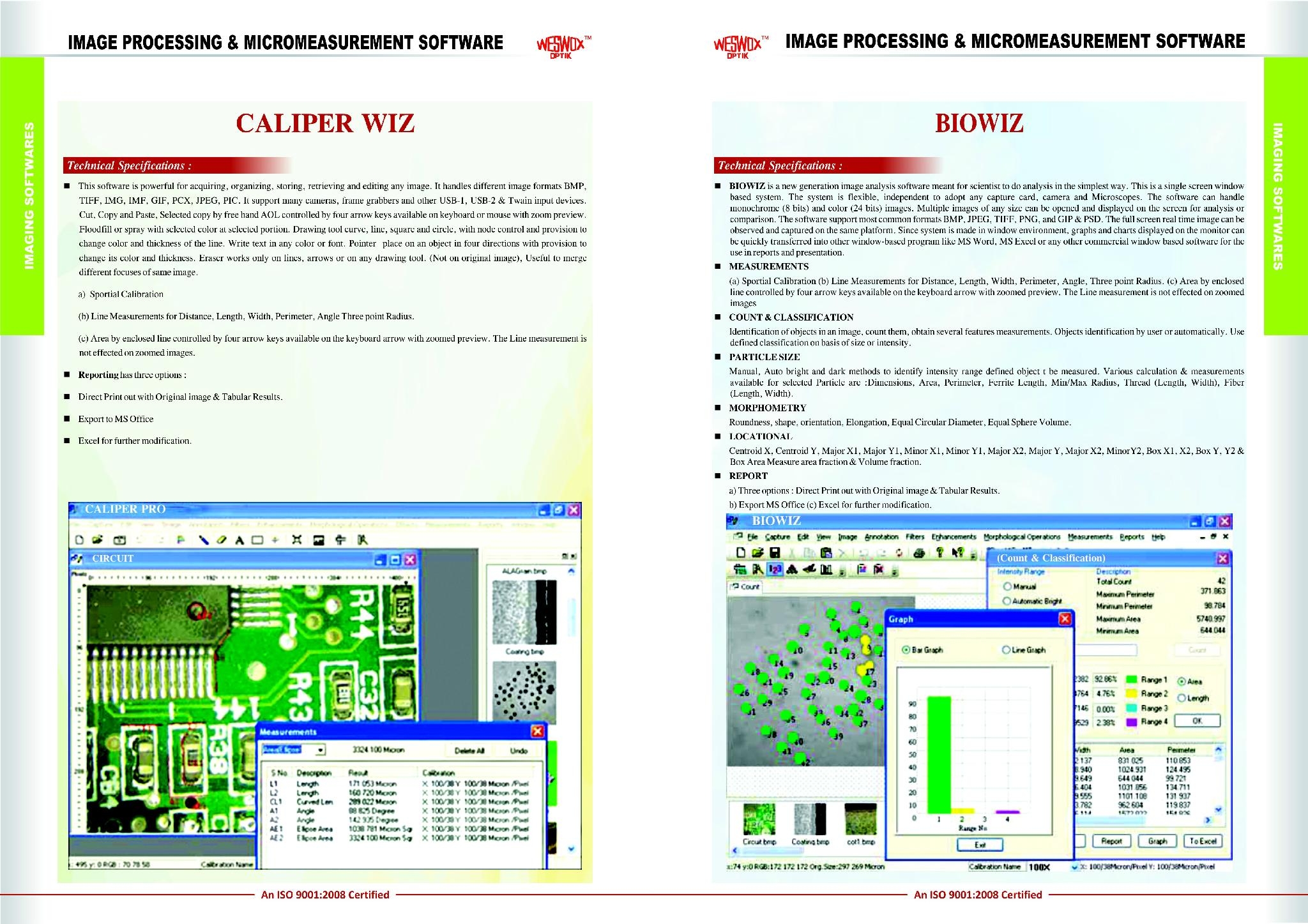 Caliper Image Analysis & Measurement Software - Caliper Wiz - WESWOX ...