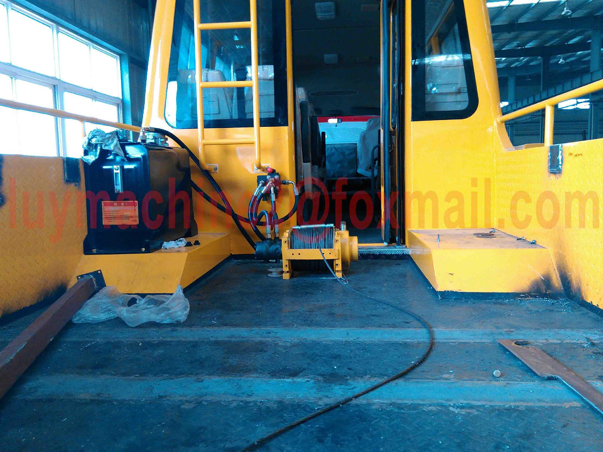 5 ton horizontal pull hydraulic winch with 60m wire rope and hook - T ...