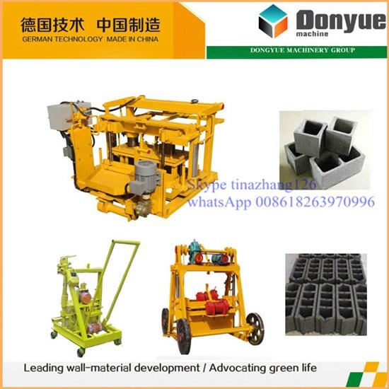 QT40-3A small moving concrete block and brick making machine - DONGYUE ...