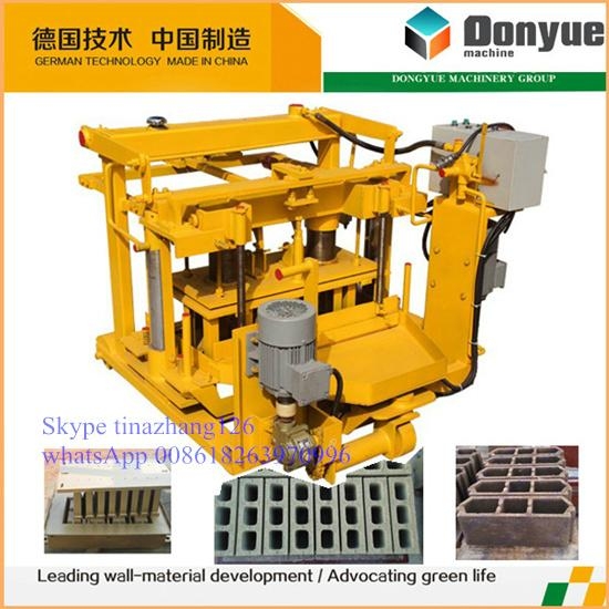QT40-3A small moving concrete block and brick making machine - DONGYUE ...