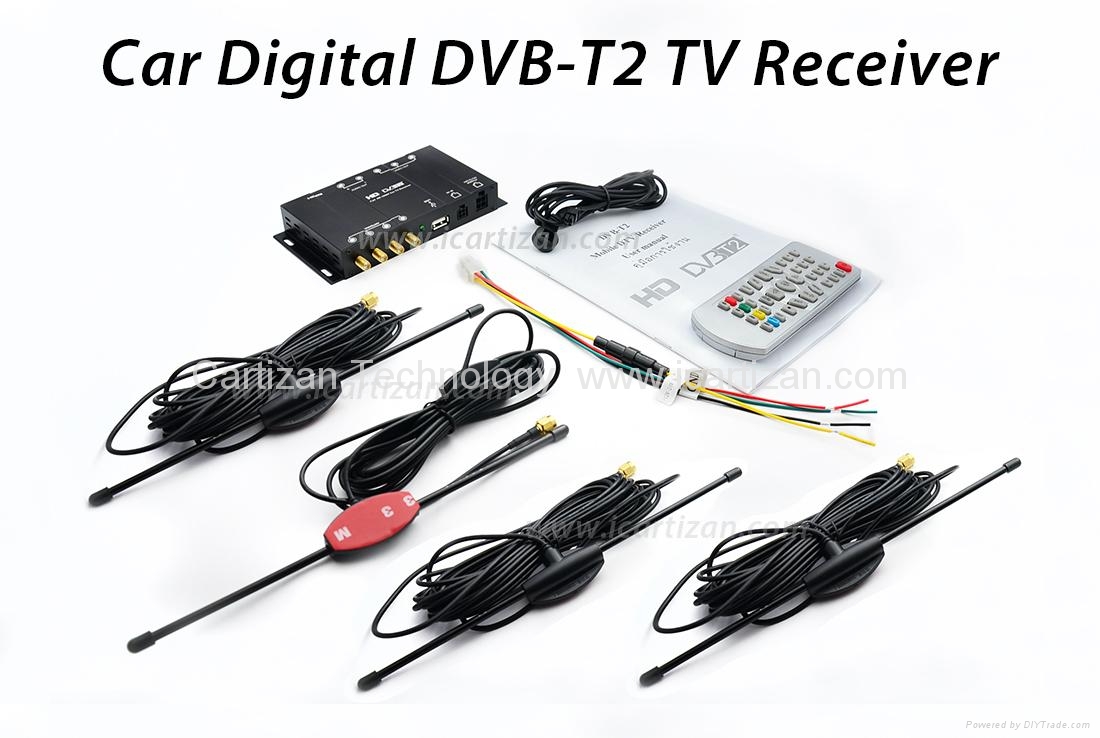 Car DVB-T2 Digital TV Receiver with Four Tuner - TVF-D2R12 (China ...