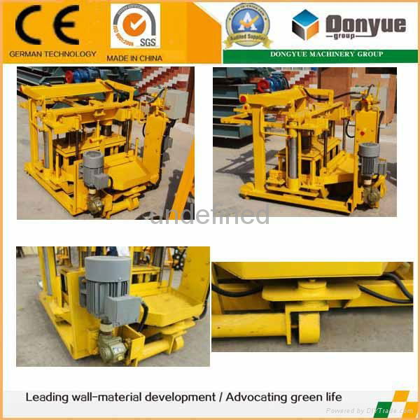 QT40-3A egg laying moving hollow block making machine from dongyue ...