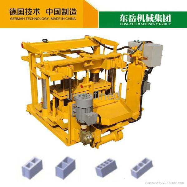 QT40-3A egg laying moving hollow block making machine from dongyue ...