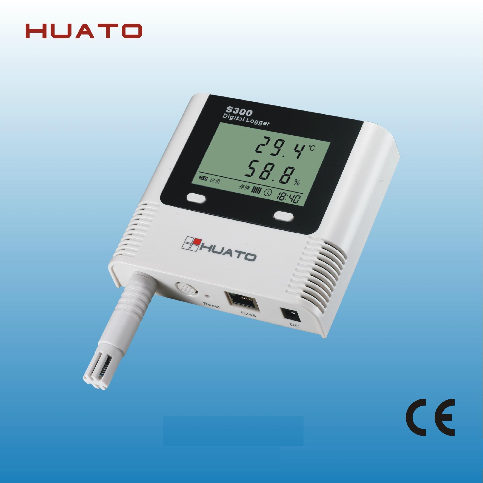 TCP/IP LAN Temperature and Humidity Data Logger - S300-TH-RJ45 - HUATO ...