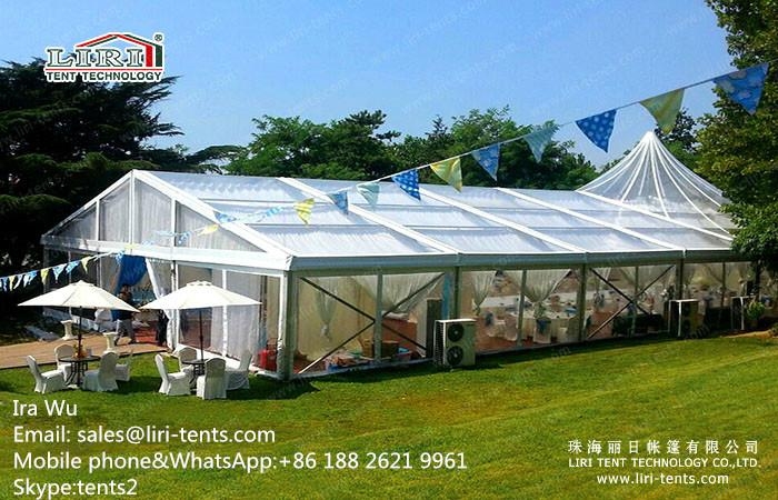 Transparent Clear Top Tent With Transparent Clear PVC Fabric And Glass ...