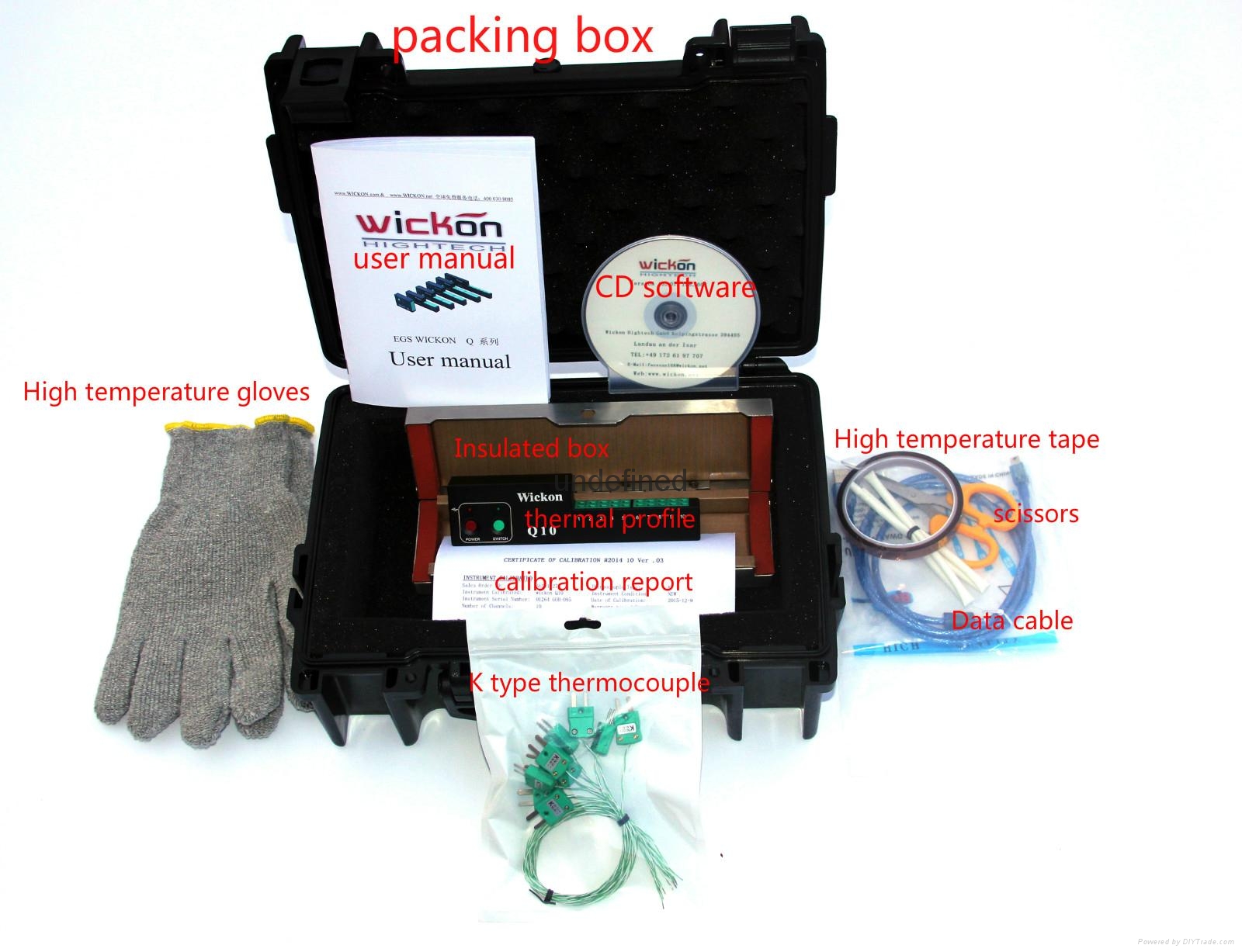 SMT reflow thermal profiler 6 channels wickon A6L thermal profiler ...