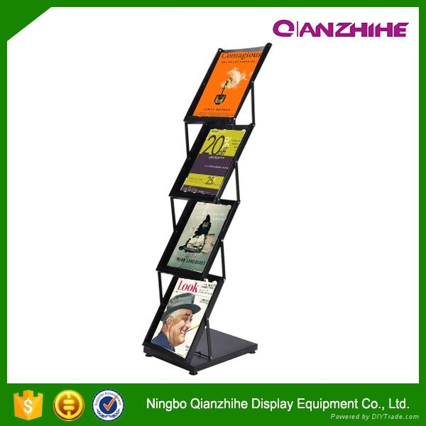 advertising display rack 4 layers iron brochure stand (China ...