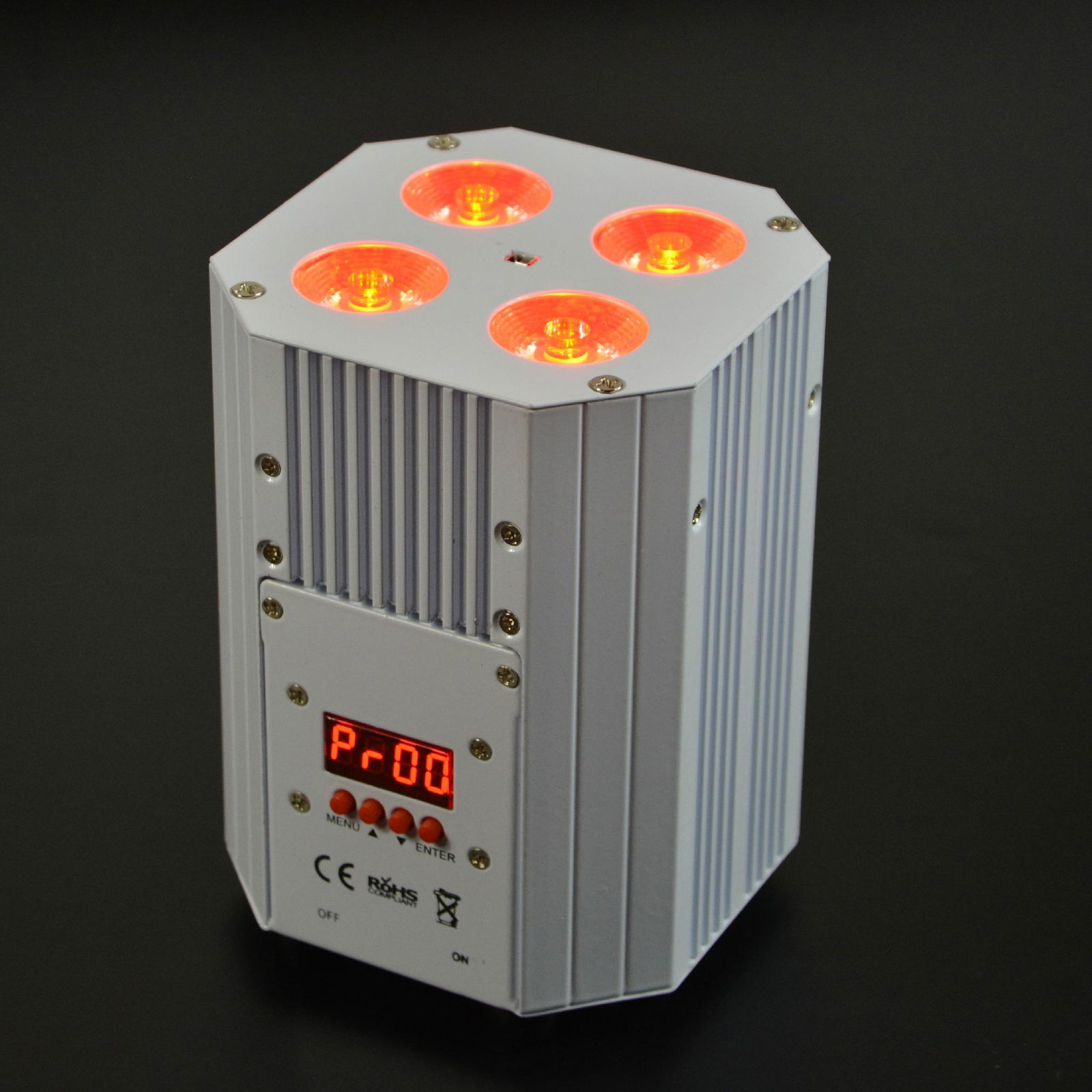 4X4W 4IN1 Battery Wireless Uplight Battery Powered IR Remote LED Stage ...