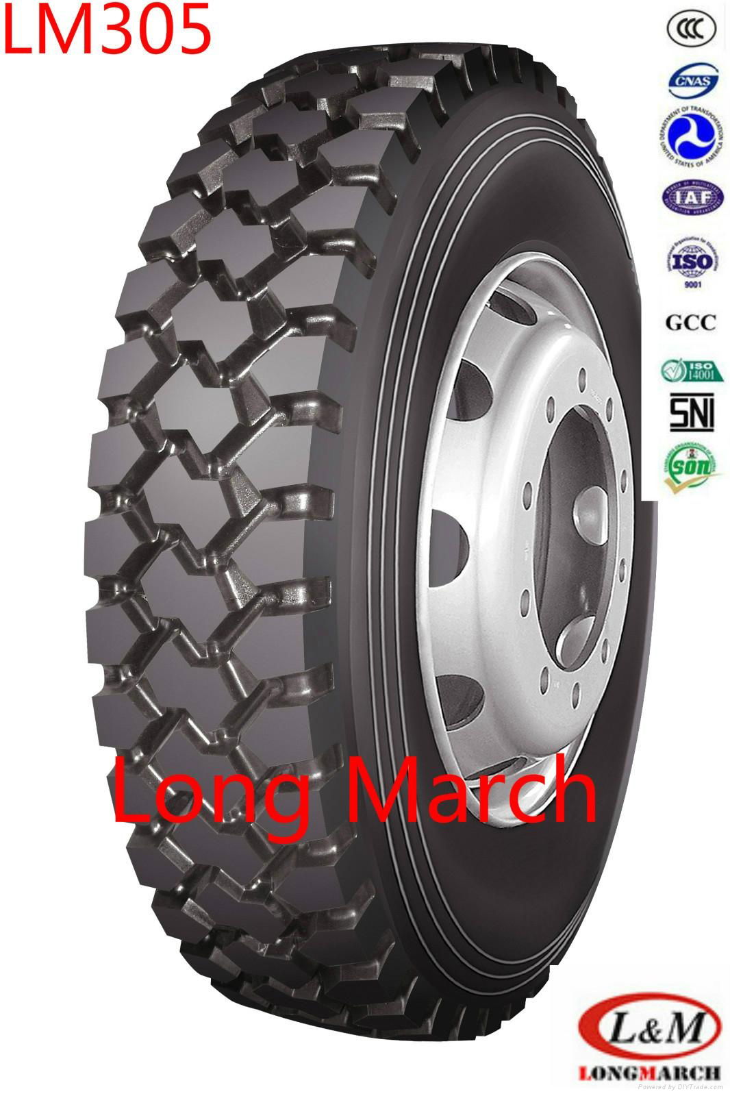 Chinese 11R22.5 TBR Longmarch Roadlux Radial Mining Truck Tyre (LM305) - Long March (China ...