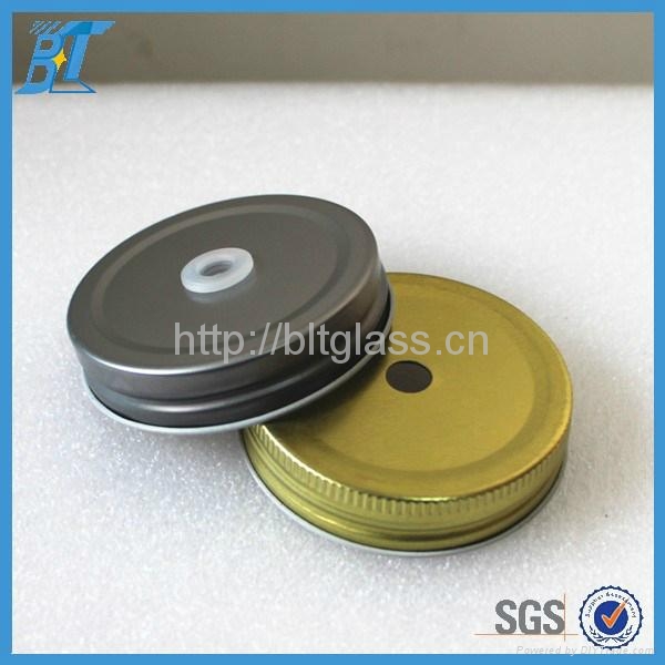 70mm 87mm custom mason jar lids with holes - bltglass - BOLITE (China ...