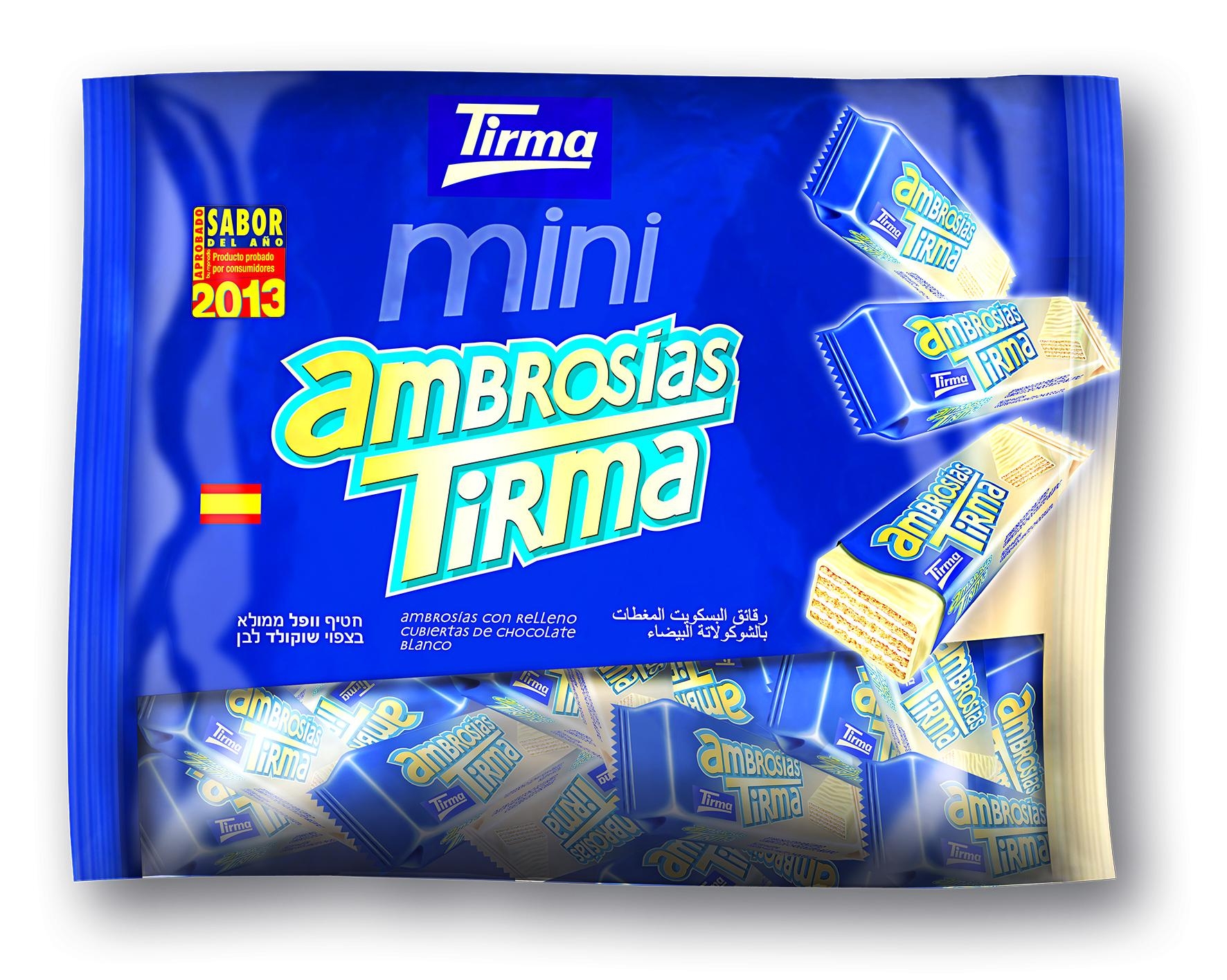 Filled Mini wafers coated with real milk chocolate - Mini wafers bag ...