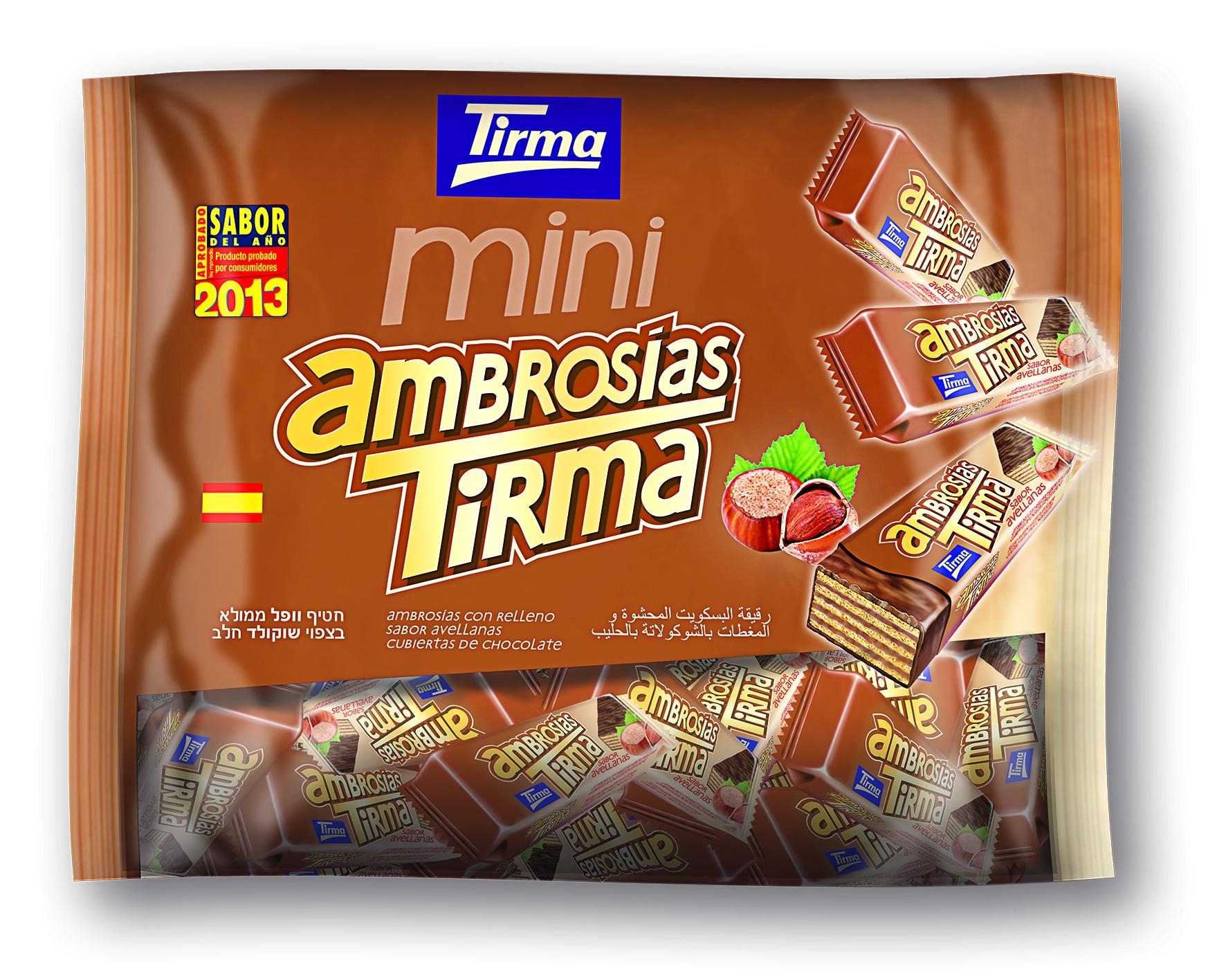 Filled Mini wafers coated with real milk chocolate - Mini wafers bag ...