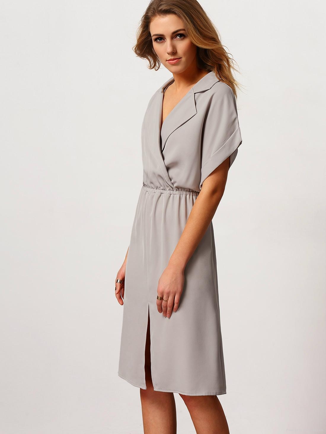 2016 new spring summer midi soft latest dress designs casual fashion ...