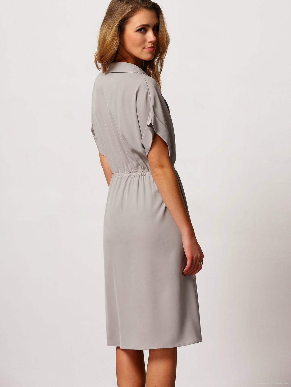 2016 new spring summer midi soft latest dress designs casual fashion ...