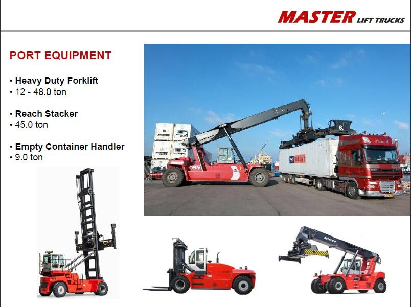 Master Forklift - 45 ton Container Reach Stacker - MCRS450 - MASTER ...