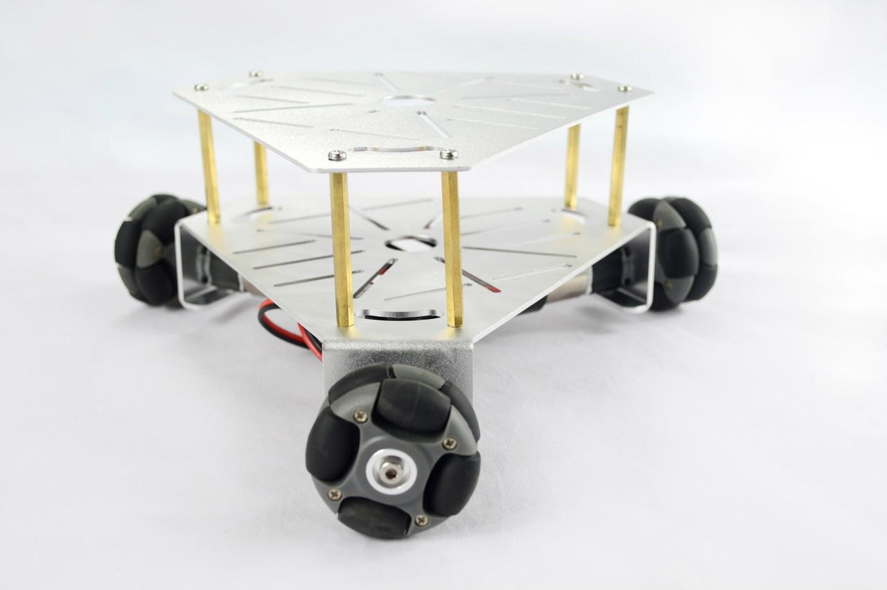 3WD 48mm Omni Wheel Robot Kit chassis(with encoder)Black 15001B/S ...