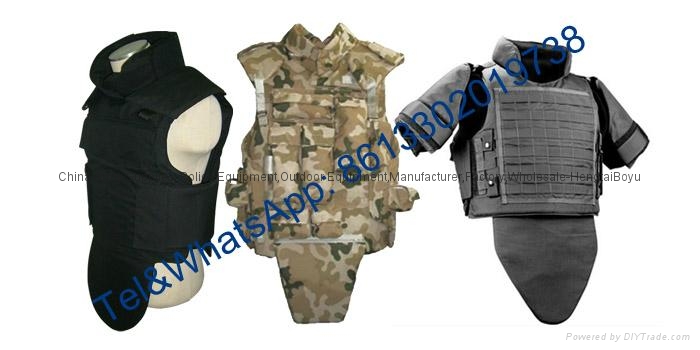 NIJ IIIA Dyneema PE Bulletproof Vest Body armor with groin protection ...