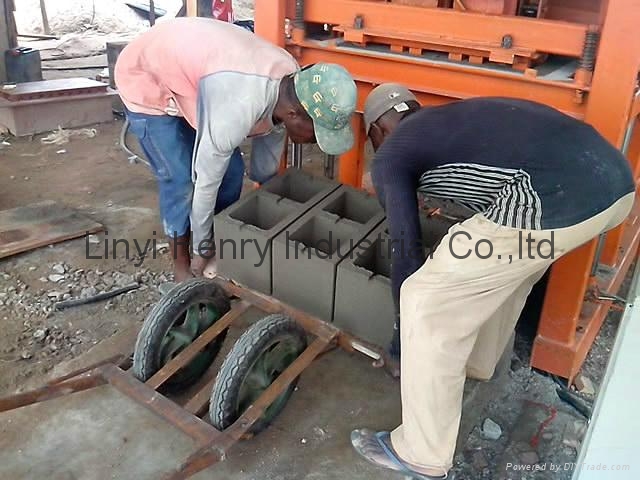 QTJ4-26C Cheapest semi-automatic concrete block production line - Henry ...