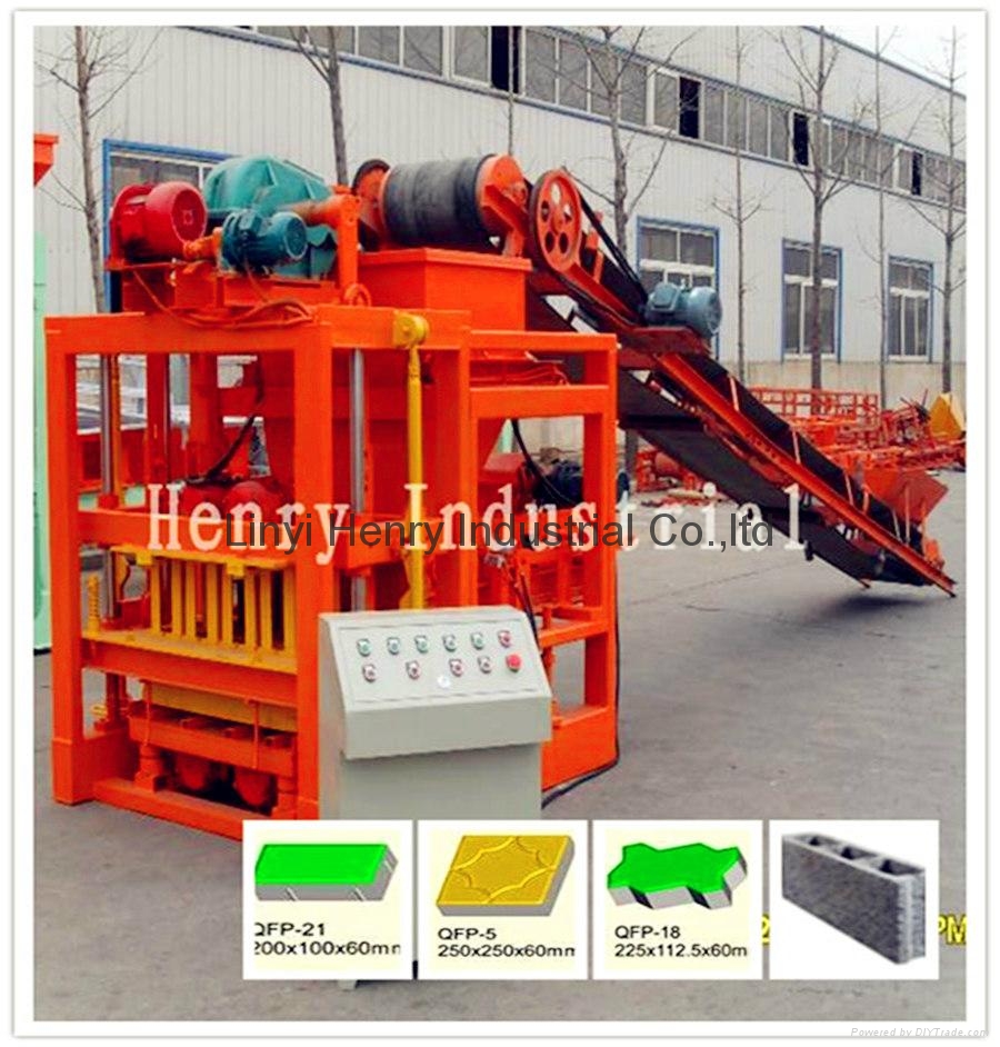 QTJ4-26C Cheapest semi-automatic concrete block production line - Henry ...