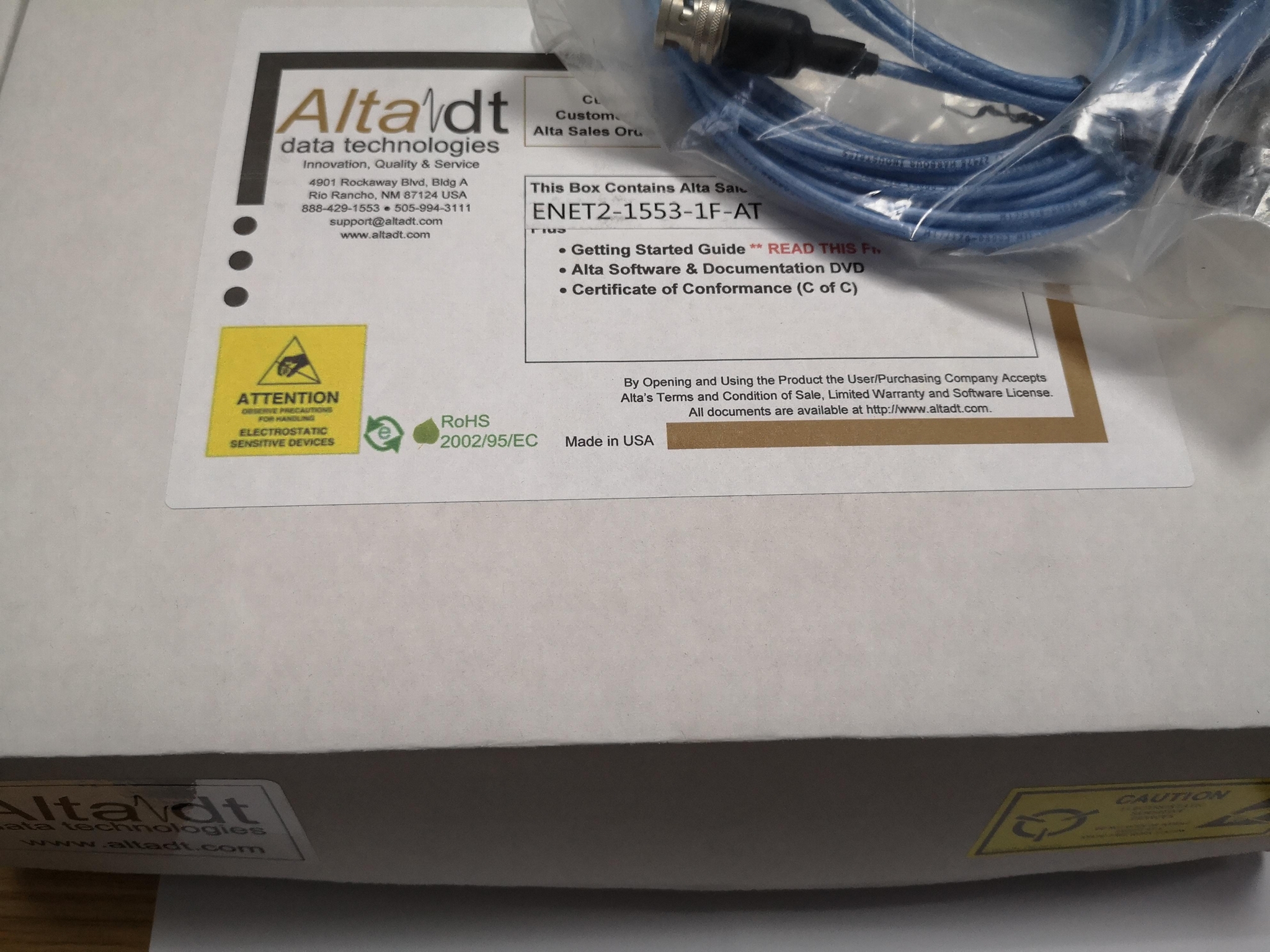 ENET2-1553-1F-A以太網1553B總線板卡現貨 - ALTADT (中國 貿易商) - 其它電力、電子 - 電子、電力 產品 「自助貿易」