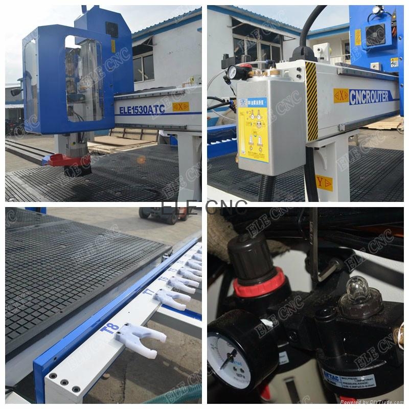 ELE 1530 wood door carving machine , cnc router atc wooden door making ...