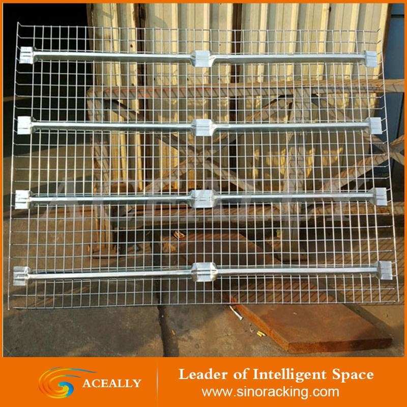 Warehouse Pallet Rack Steel Wire Mesh Decking With F Support - 07 ...