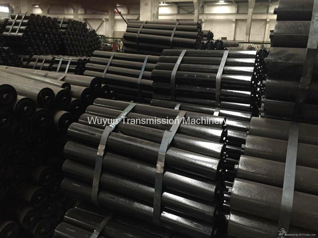 Lower Parallel Idler Frame and Belt Conveyor Steel Roller - WUYUN ...