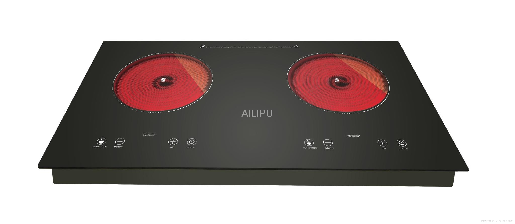 induction VS infrared cooker 2 burners cooktop - SM-DIC09-1 - AILIPU ...