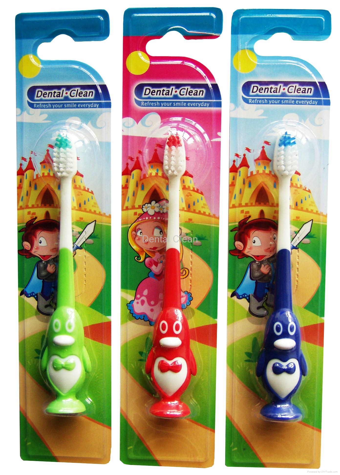 Kid's Toothbrushes with Cute Animal Designs - KTB-210 - Dental Clean ...