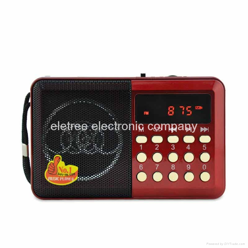 China wholesale pocket fm mini JOC radio with usb and digital display ...