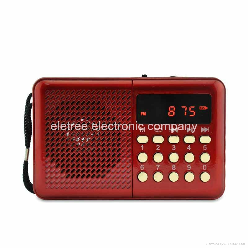 China wholesale pocket fm mini JOC radio with usb and digital display ...
