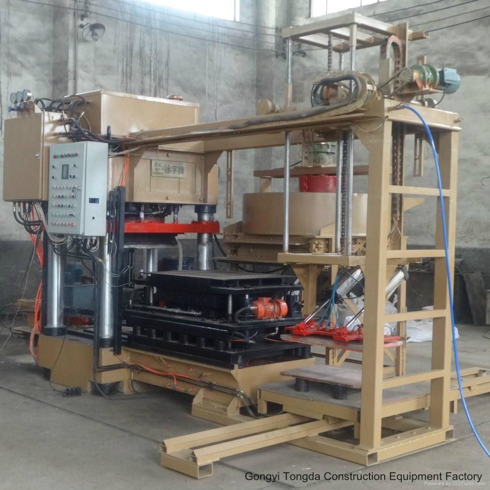 Large wet materials hydraulic press concrete curbstone block making ...