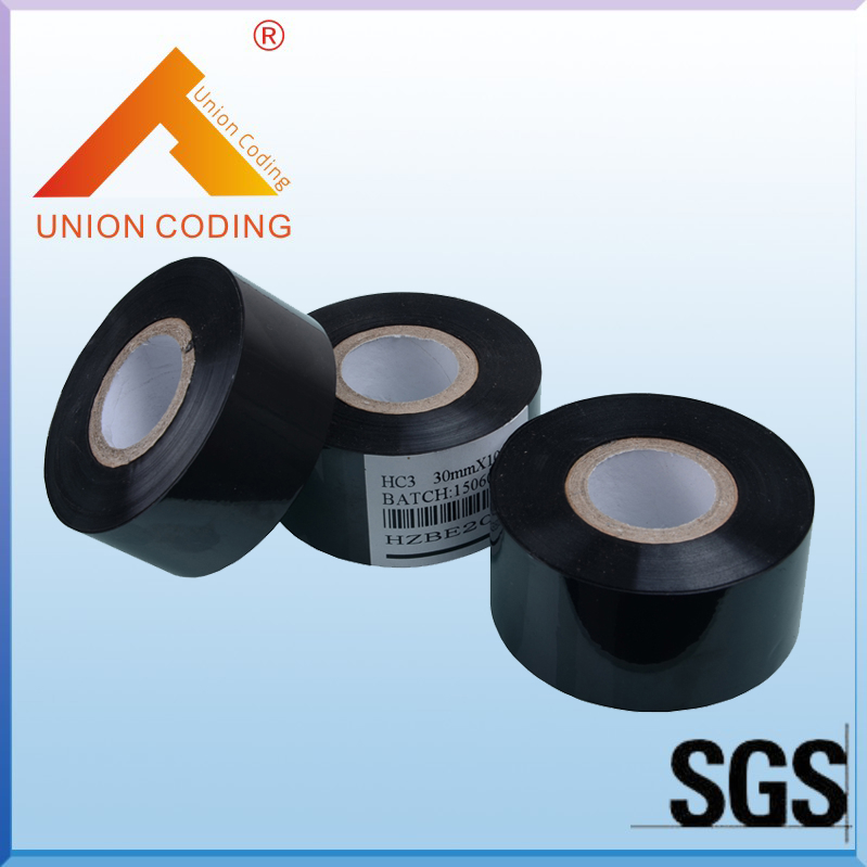 Ribbon hot coding foil in black for paper plastic textile used - HC3 ...