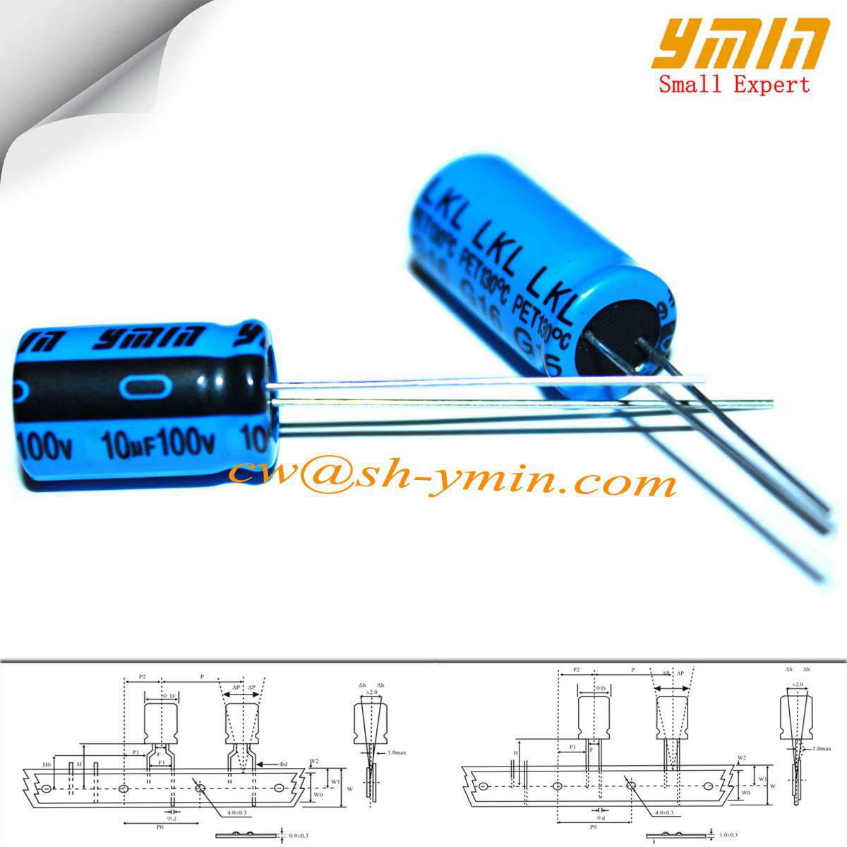 YMIN HOTTEST SMALL SIZE Radial Lead aluminum electrolytic capacitor 7mm ...