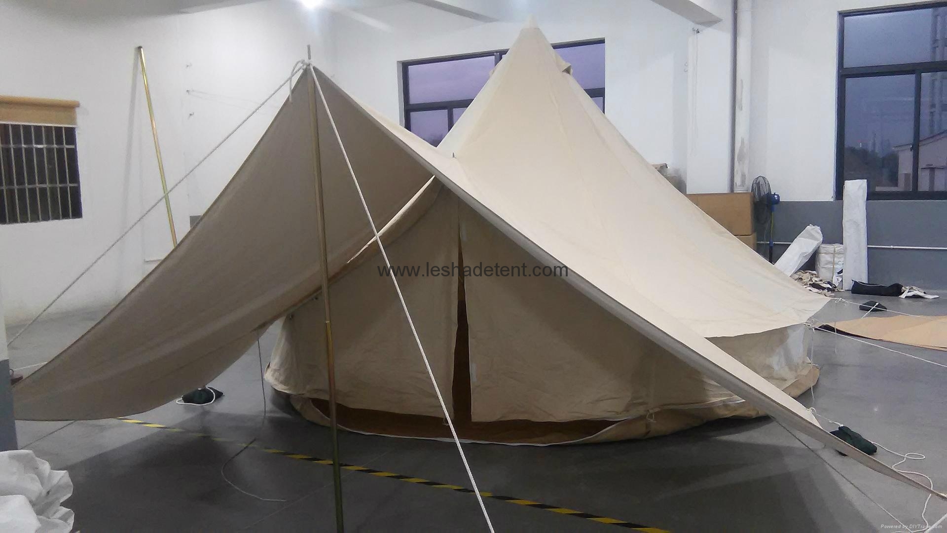 5m bell tent with fly tent - le015 - Leshade (China Manufacturer ...