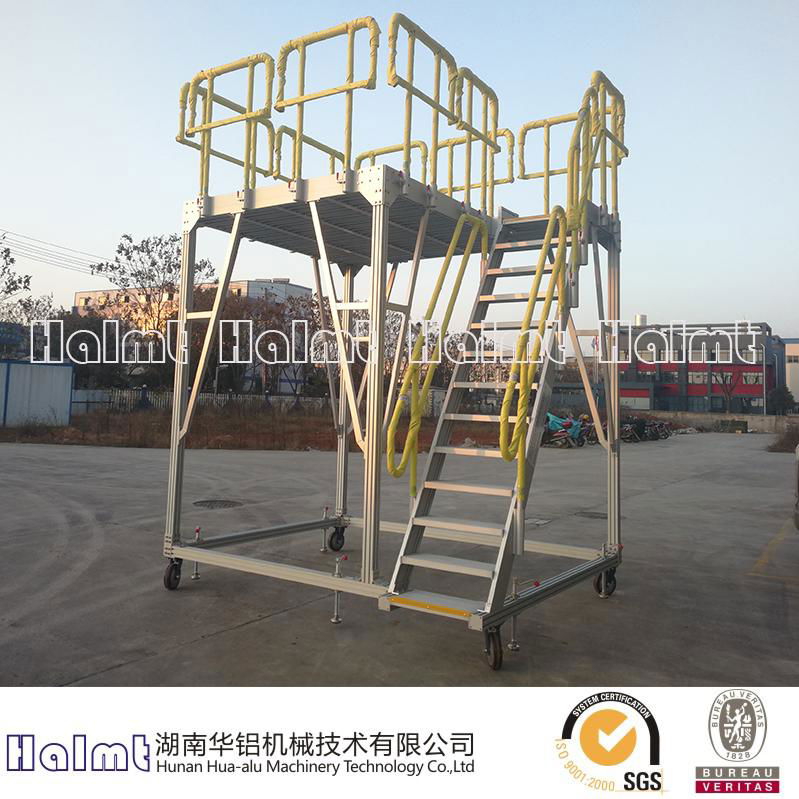 Aluminium Apu Working Step Ladders for Aircraft - HL-A04 - Halmt (China ...