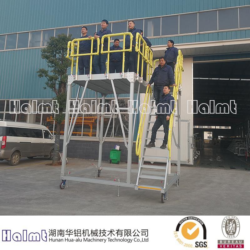 Aluminium Apu Working Step Ladders for Aircraft - HL-A04 - Halmt (China ...